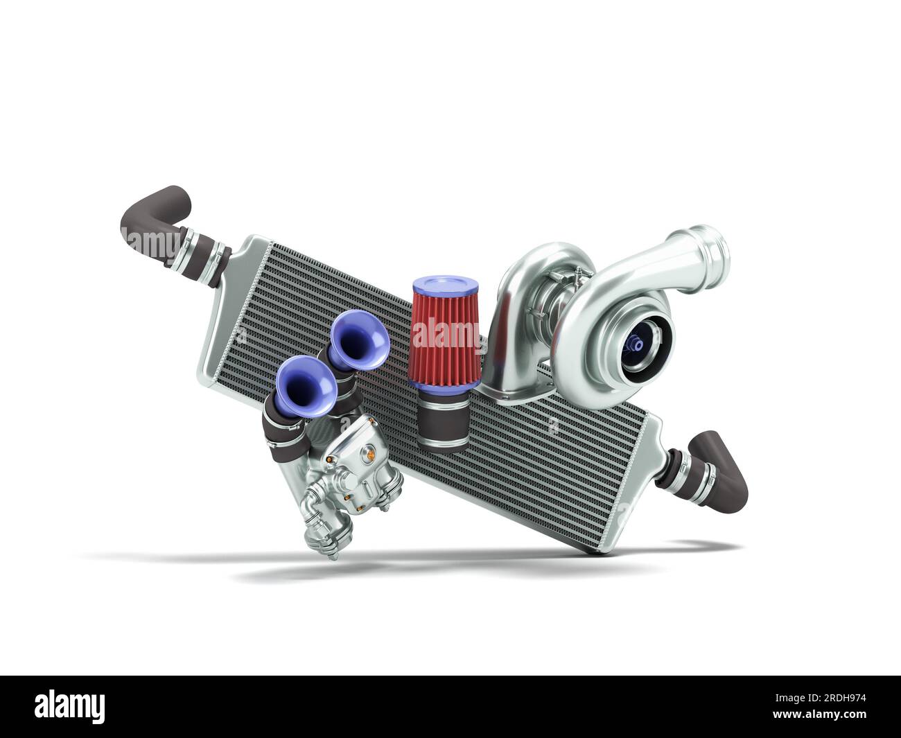 Set of custom spare car parts for tuning the internal components 3d ...