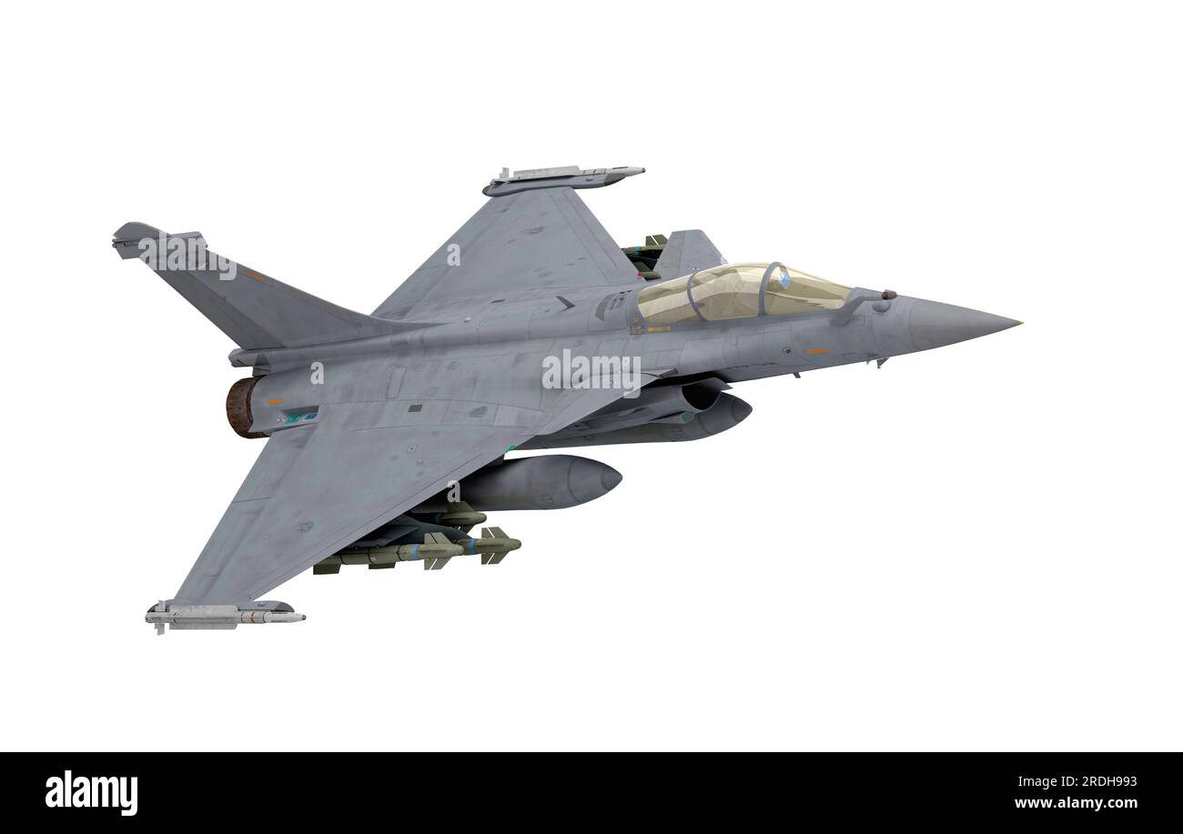 attack fighter perspective view 3d render on white Stock Photo - Alamy