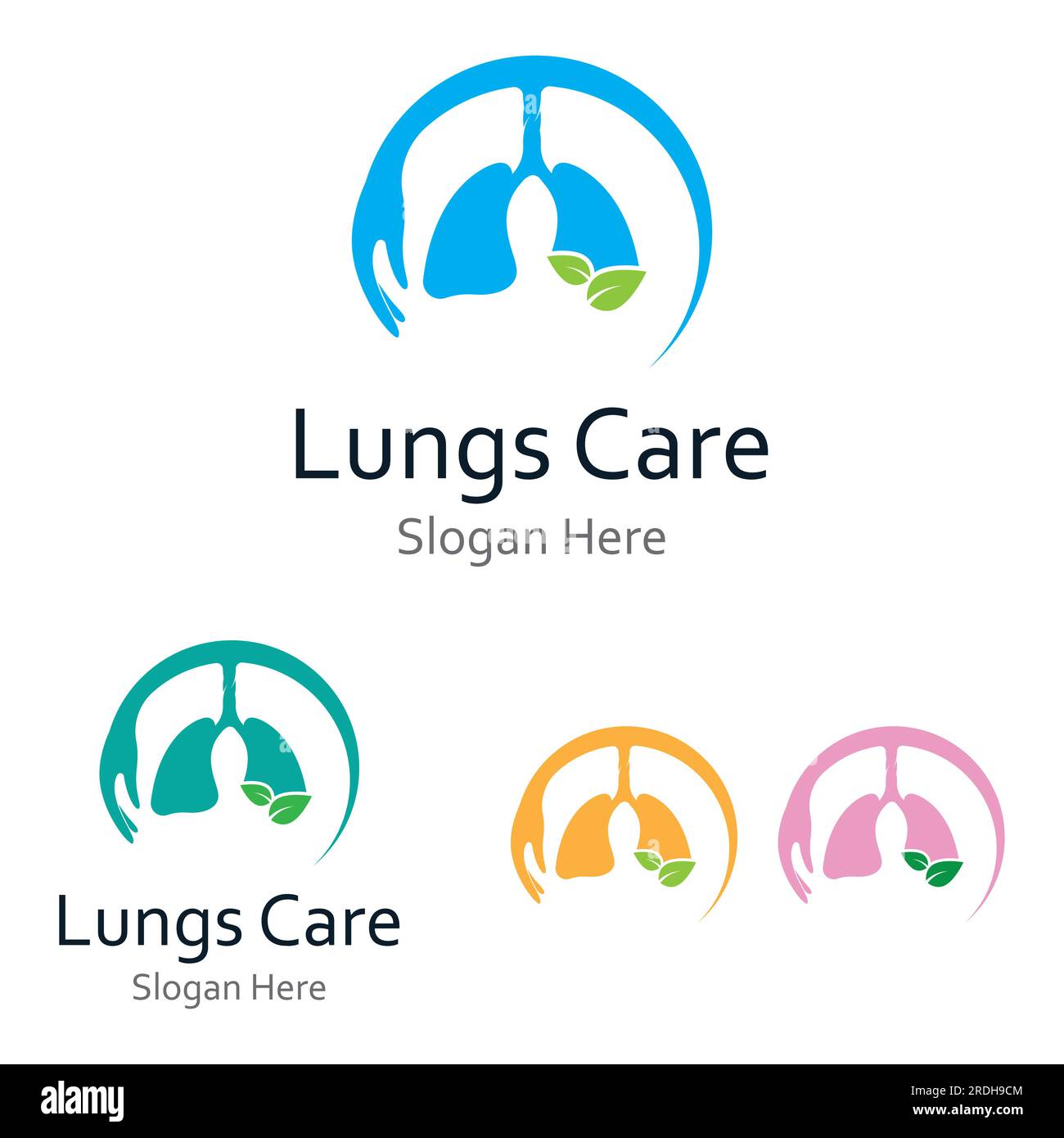 Lungs health and lungs care logo icon vector Stock Vector Image & Art ...