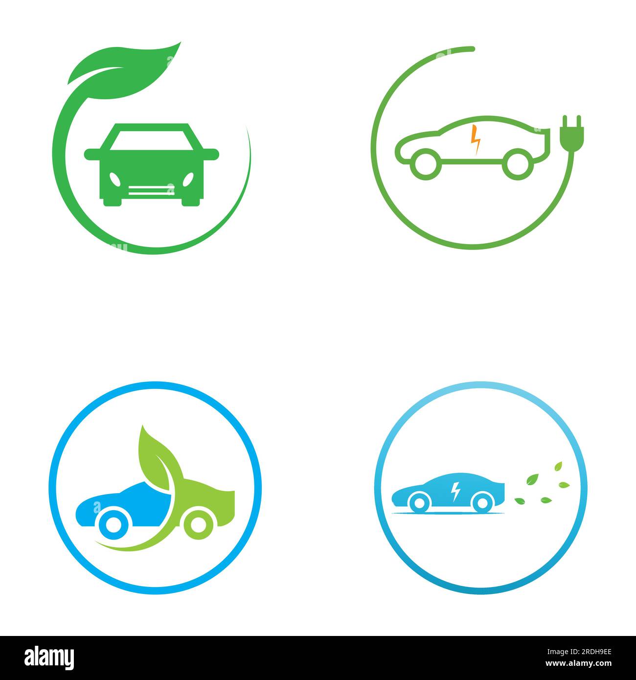 eco car and electric green car technology,icon logo vector Stock Vector ...