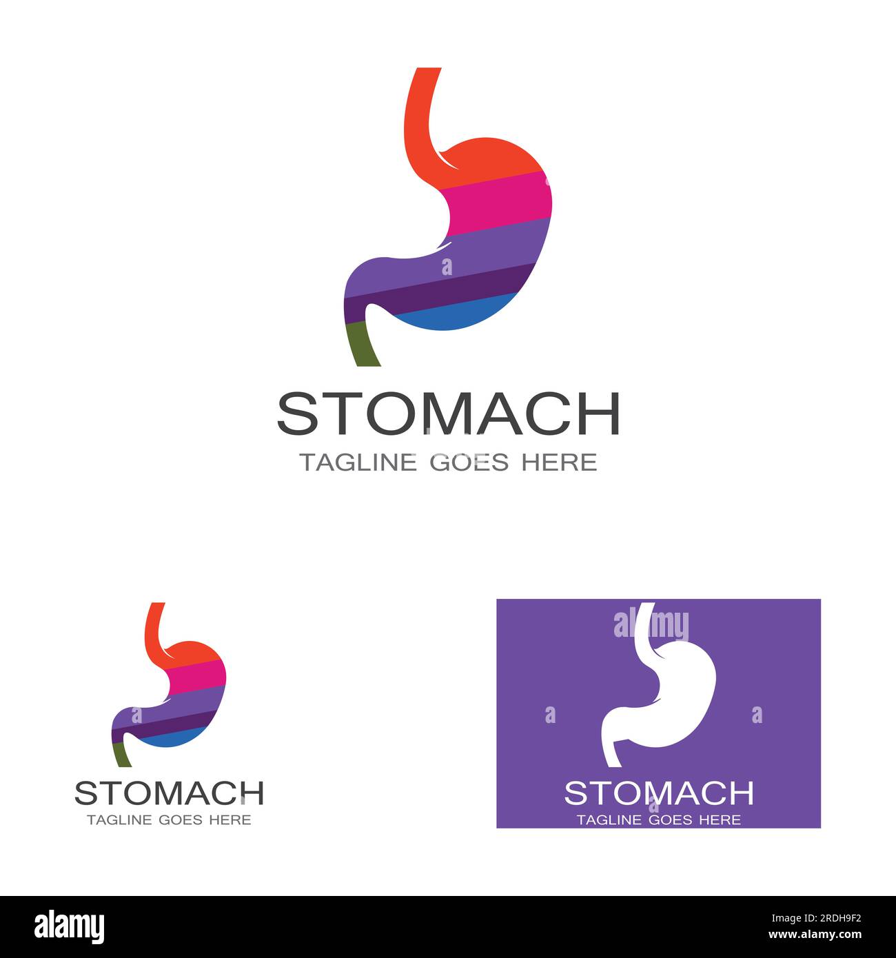 stomach health and stomach care logo design Stock Vector Image & Art ...