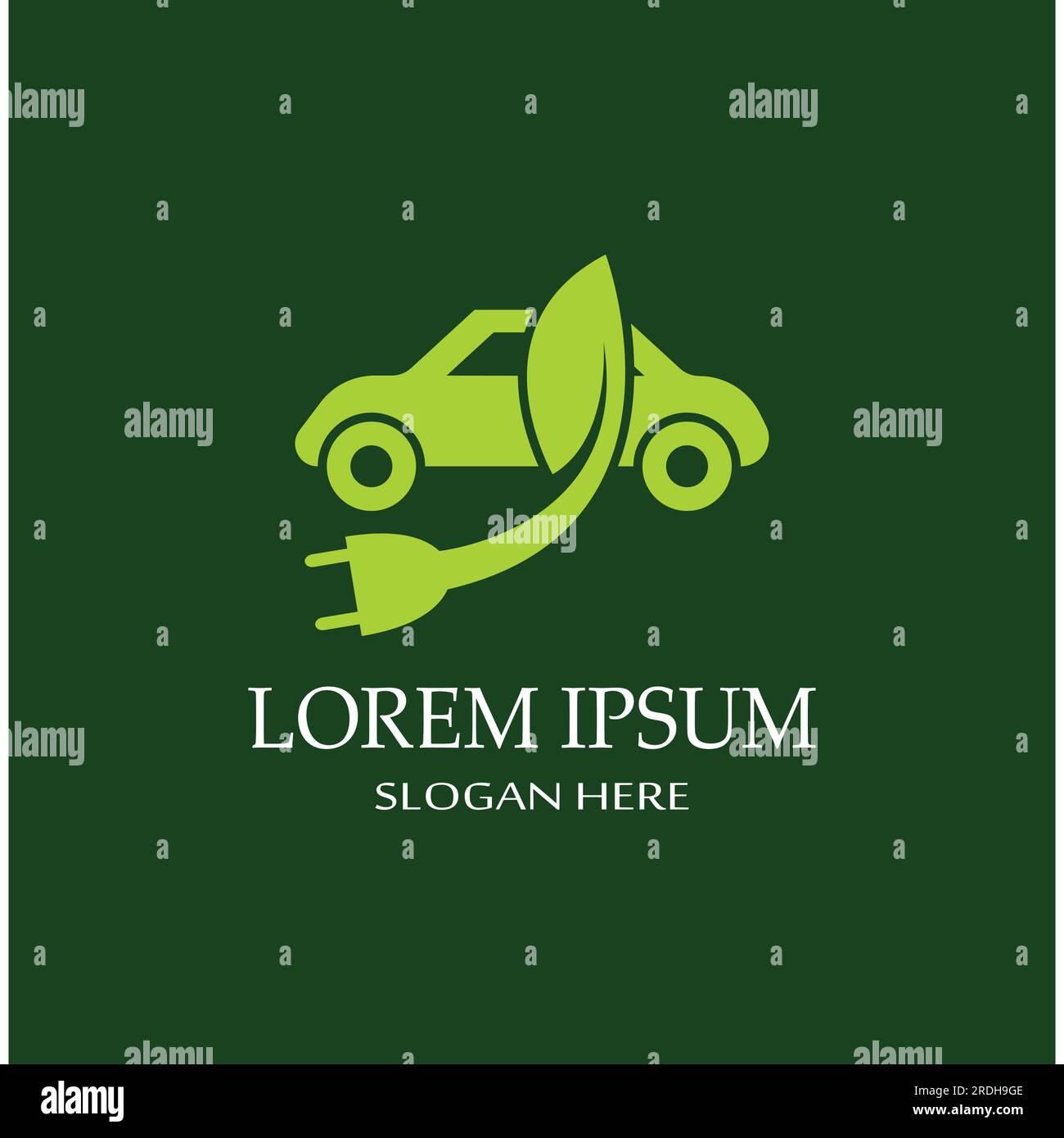 eco car and electric green car technology,icon logo vector Stock Vector ...