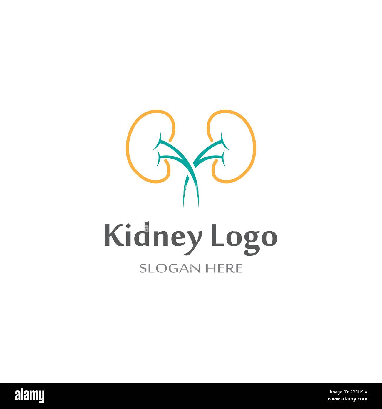 kidney health and kidney care logo using vector concept icon Stock ...