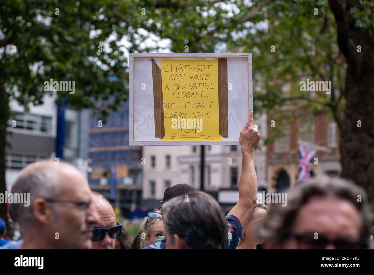 Artificial intelligence protest hi-res stock photography and images - Alamy
