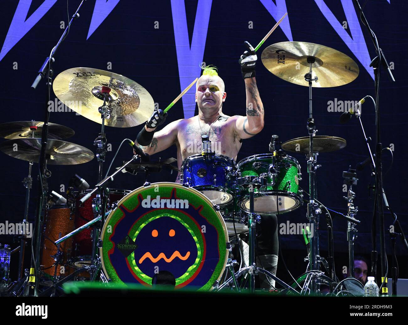 West Palm Beach, FL, USA. 20th July, 2023. Mike Cox of Coal Chamber ...