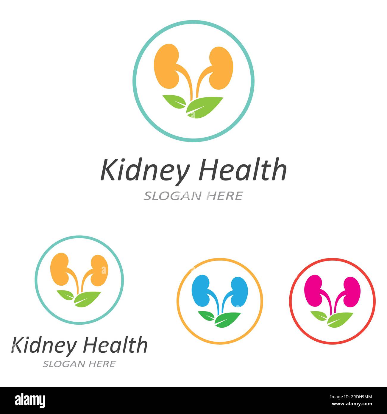 kidney health and kidney care logo using vector concept icon Stock ...