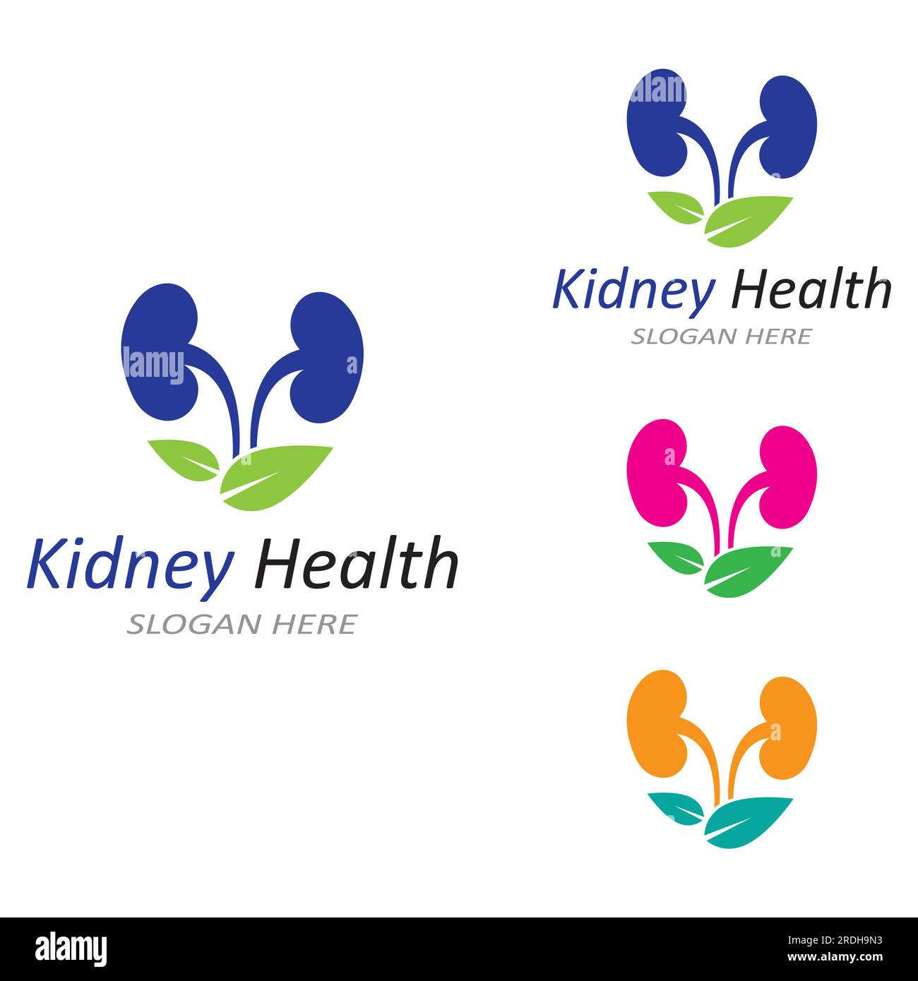 kidney health and kidney care logo using vector concept icon Stock ...