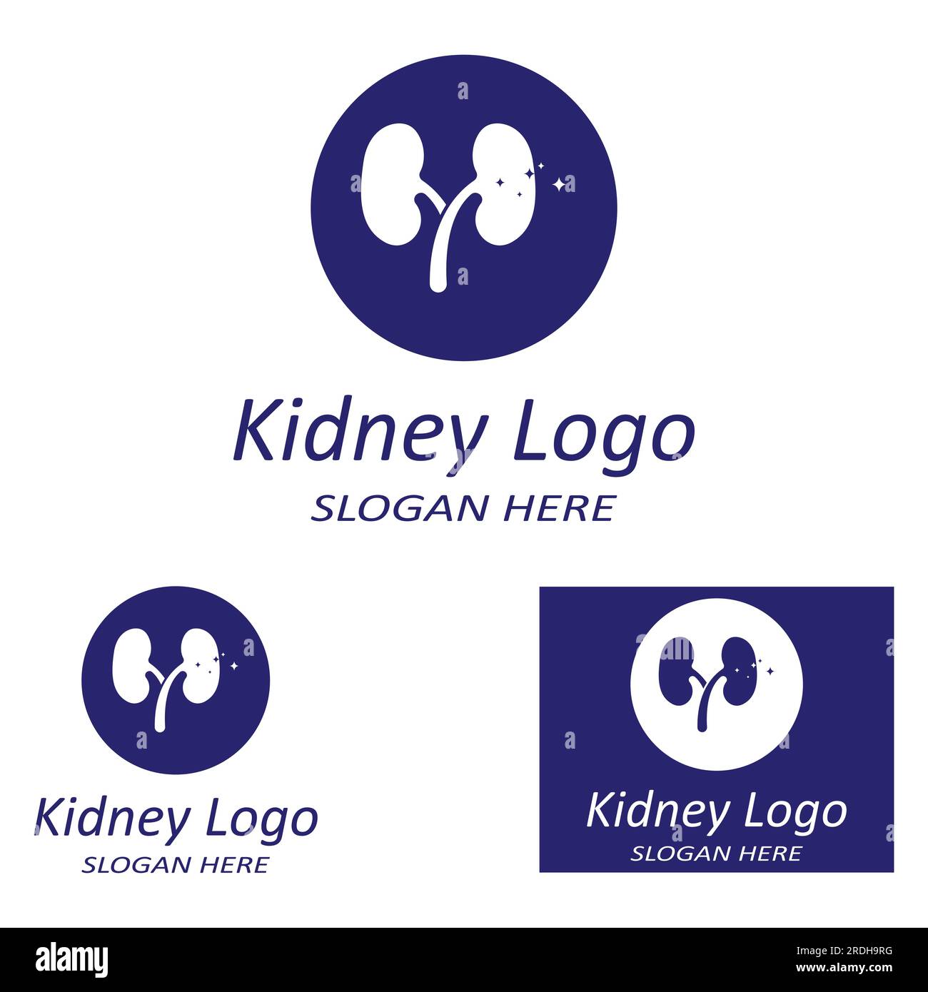 kidney health and kidney care logo using vector concept icon Stock ...