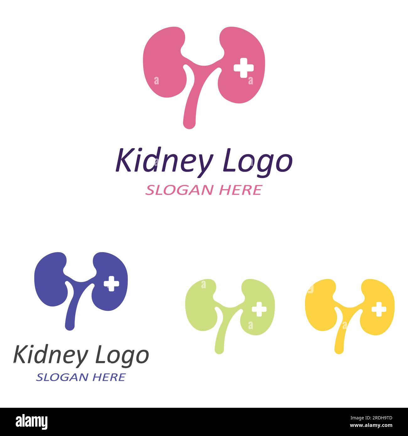 kidney health and kidney care logo using vector concept icon Stock ...