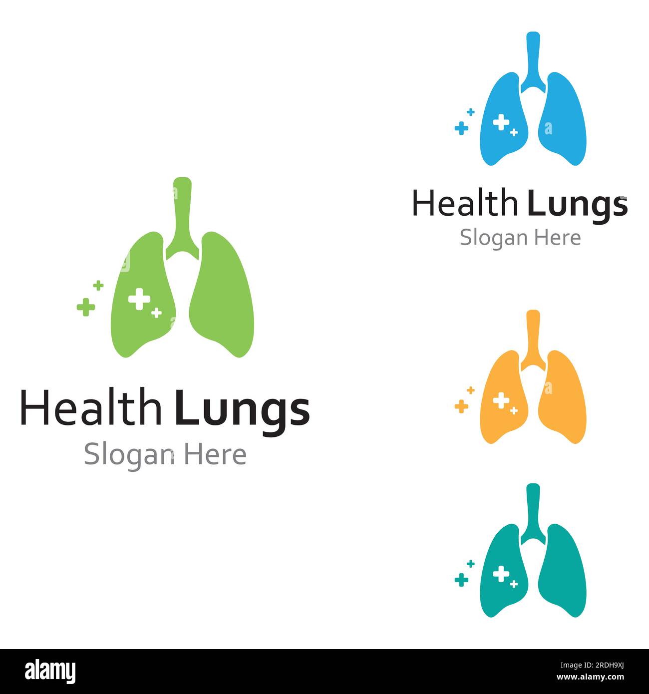 Lungs health and lungs care logo icon vector design template Stock ...