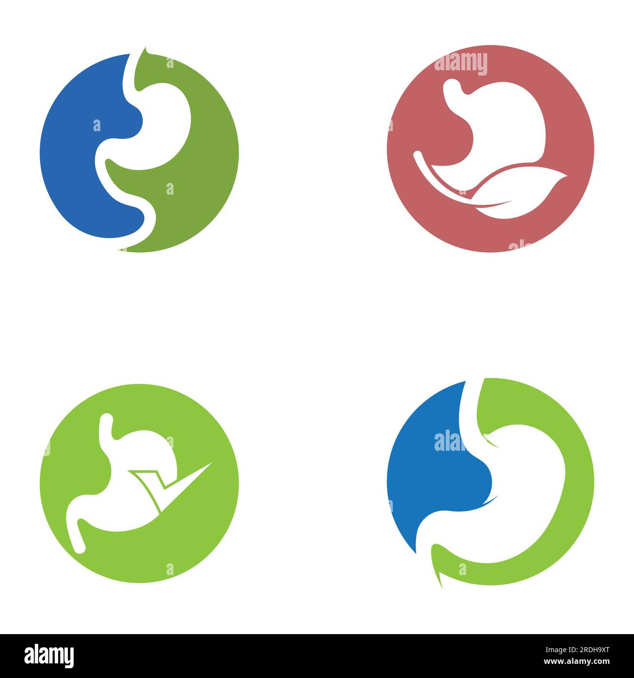 stomach health and stomach care logo design Stock Vector Image & Art ...