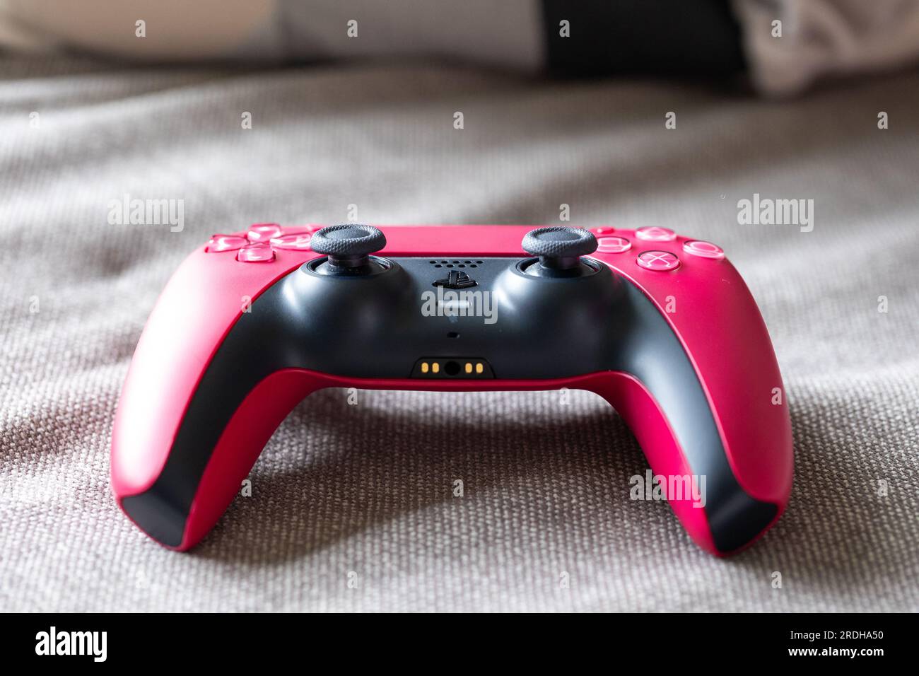 Brecht, Belgium - 14 july 2023: A portrait of an official cosmic red ...