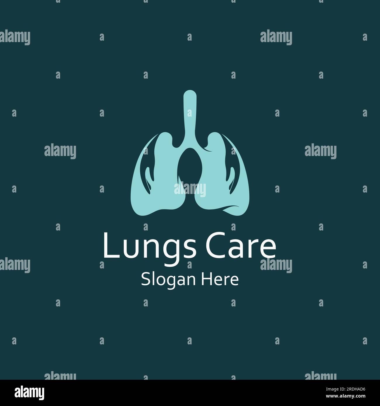 Lungs health and lungs care logo icon vector design template Stock ...