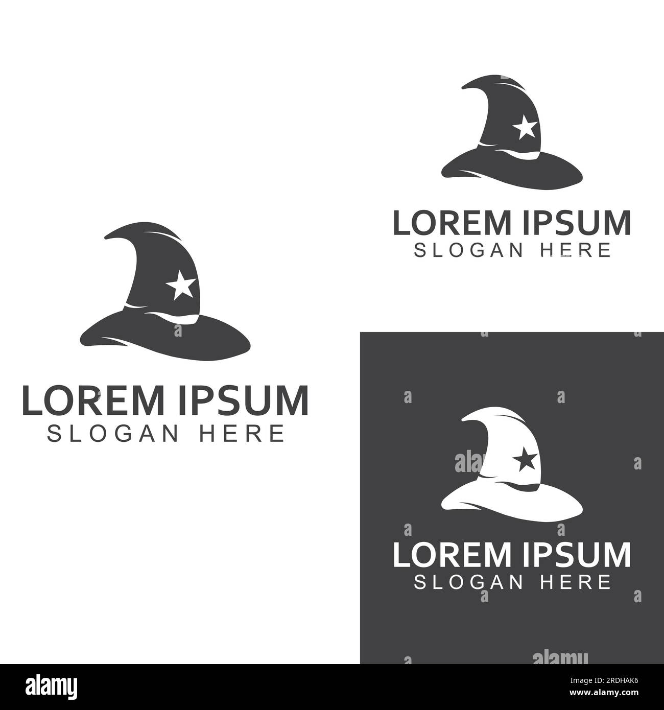 Wizard cap logo .By using vector design concept Stock Vector Image ...