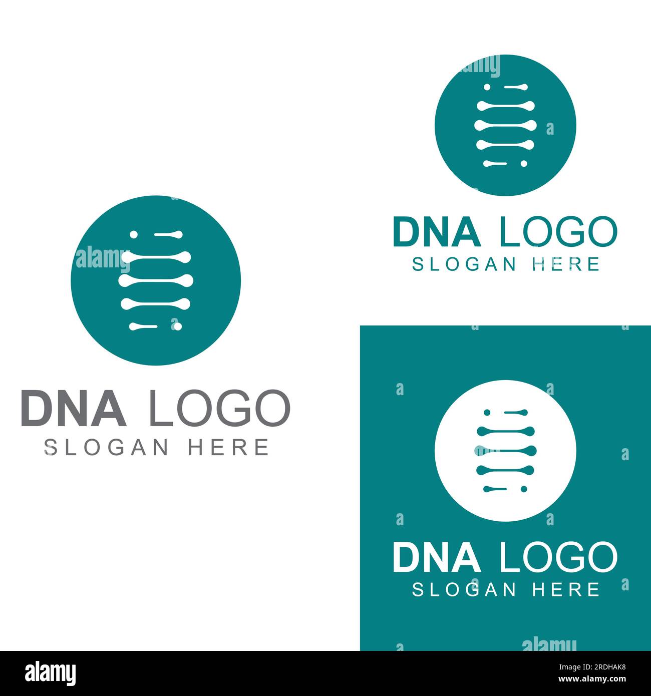 DNA vector logo. Modern medical logo, with vector design Stock Vector Image & Art - Alamy
