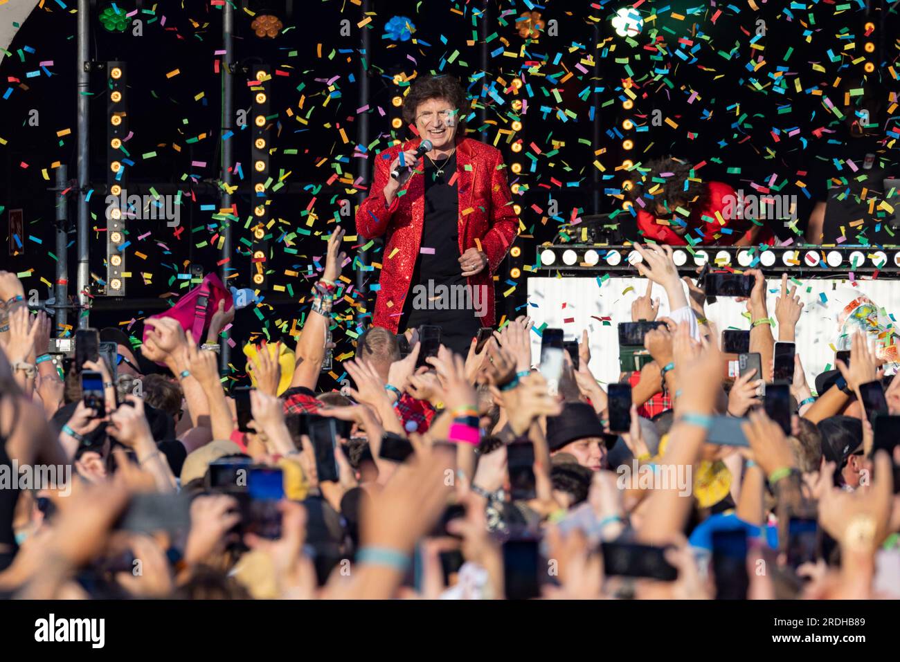 Weeze, Germany. 21st July, 2023. Olaf der Flipper, real name Olaf ...