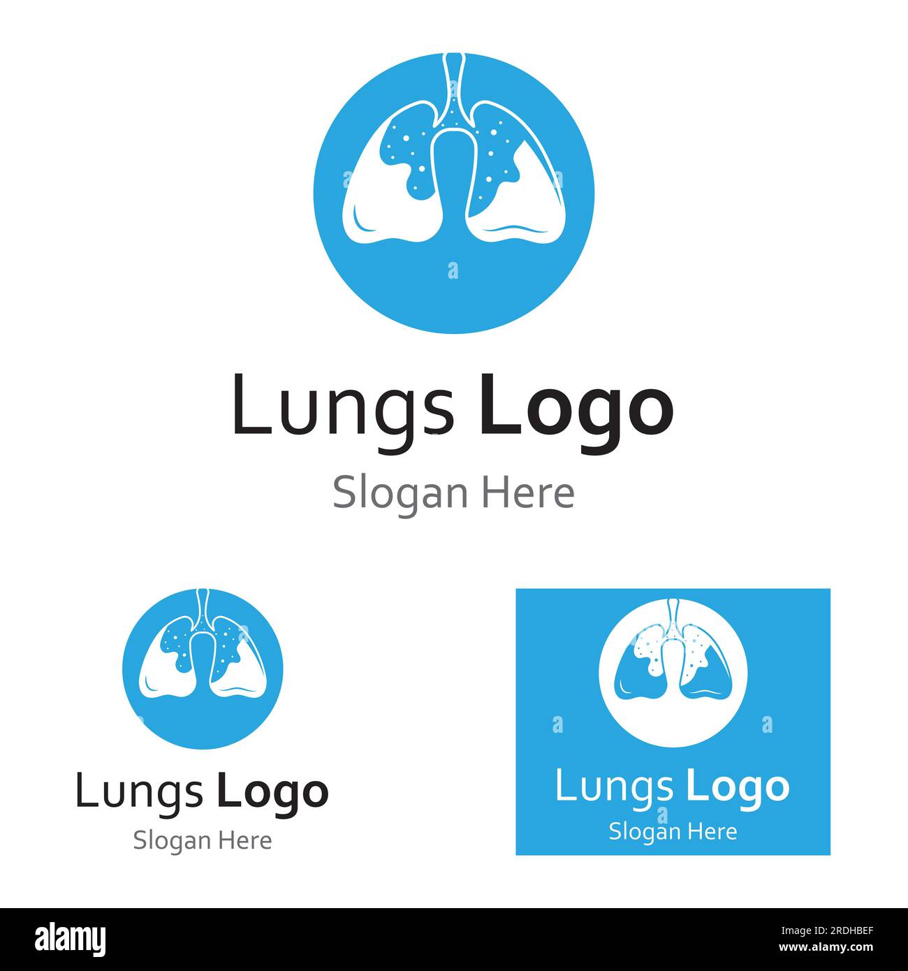 Lungs health and lungs care logo icon vector design template Stock ...