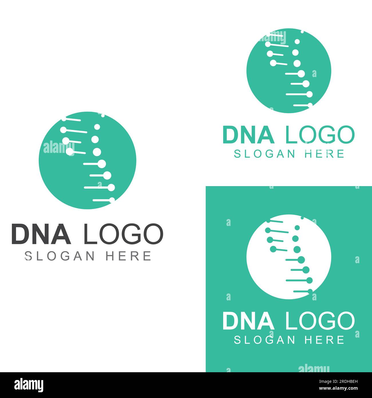 DNA vector logo. Modern medical logo, with vector design Stock Vector ...