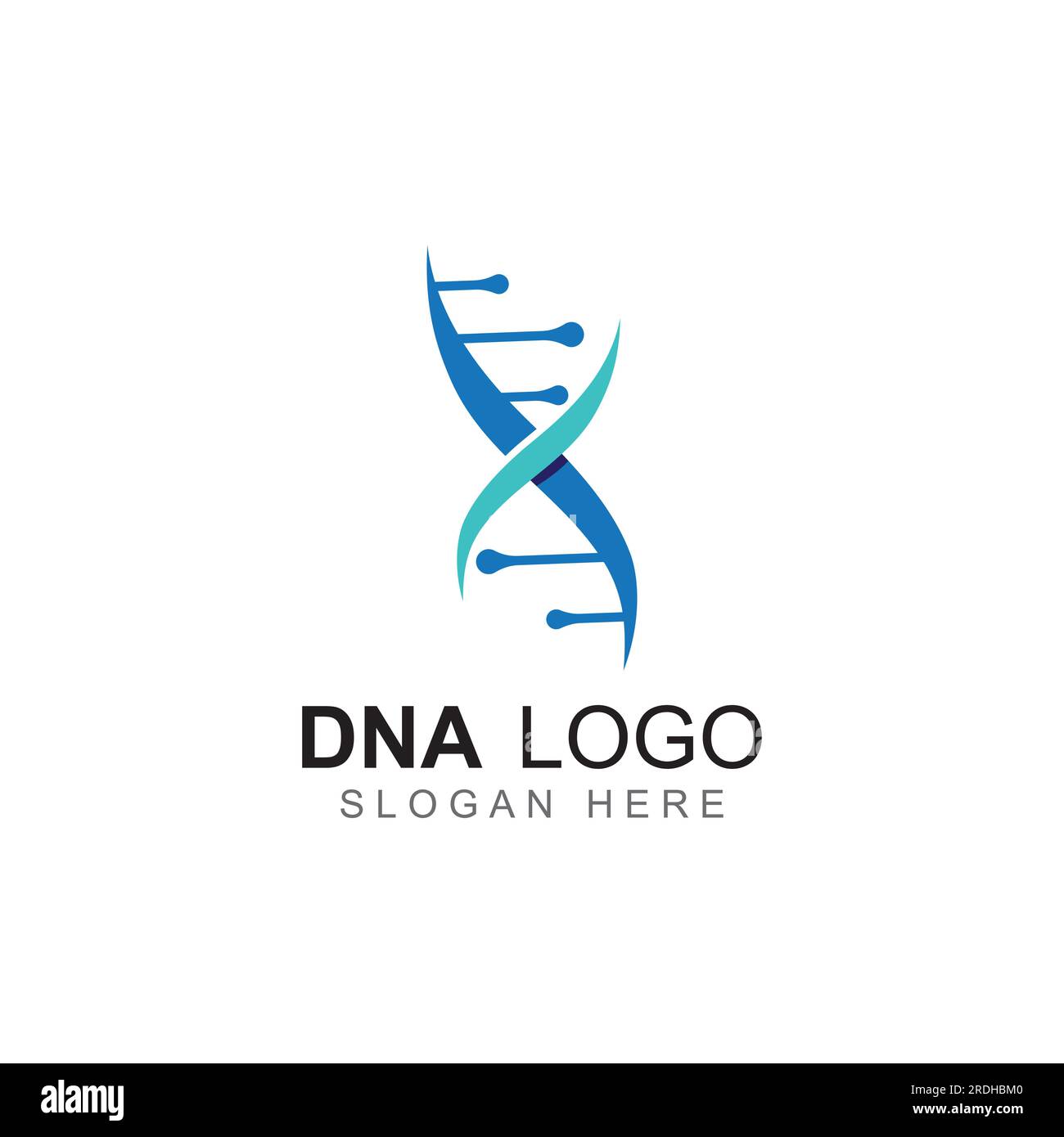 DNA vector logo. Modern medical logo, with vector design Stock Vector Image & Art - Alamy