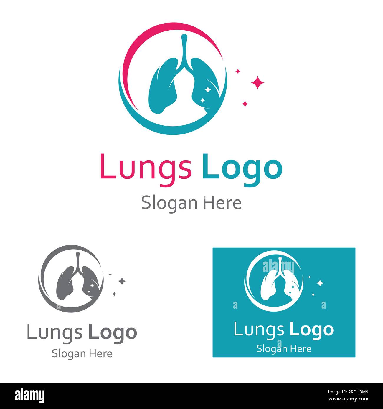 Lungs health and lungs care logo icon vector Stock Vector Image & Art ...