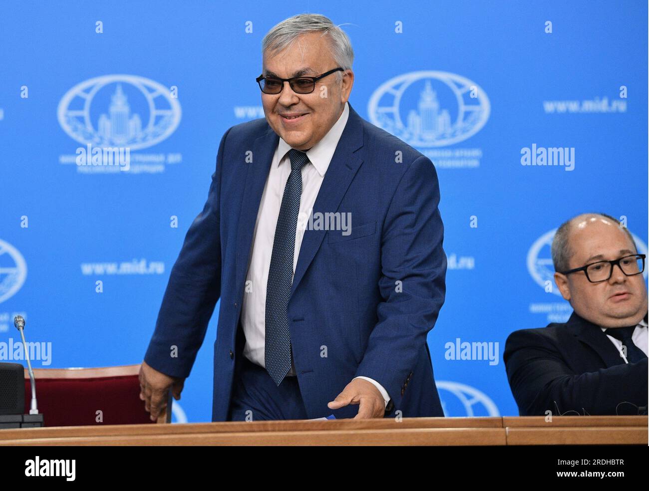 Moscow, Russia. 21st July, 2023. Briefing by Deputy Foreign Minister of ...