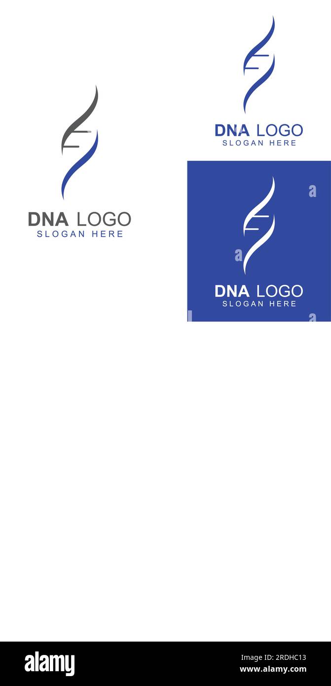 DNA vector logo. Modern medical logo, with vector design Stock Vector ...