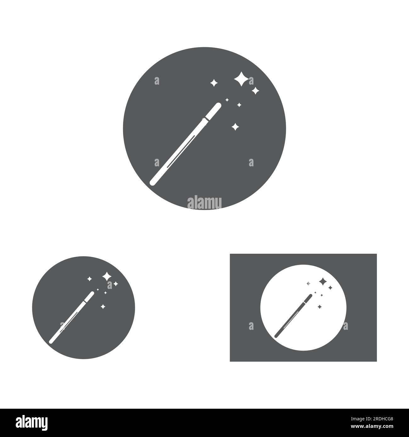 magic wand icon logo vector illustration Stock Vector Image & Art - Alamy