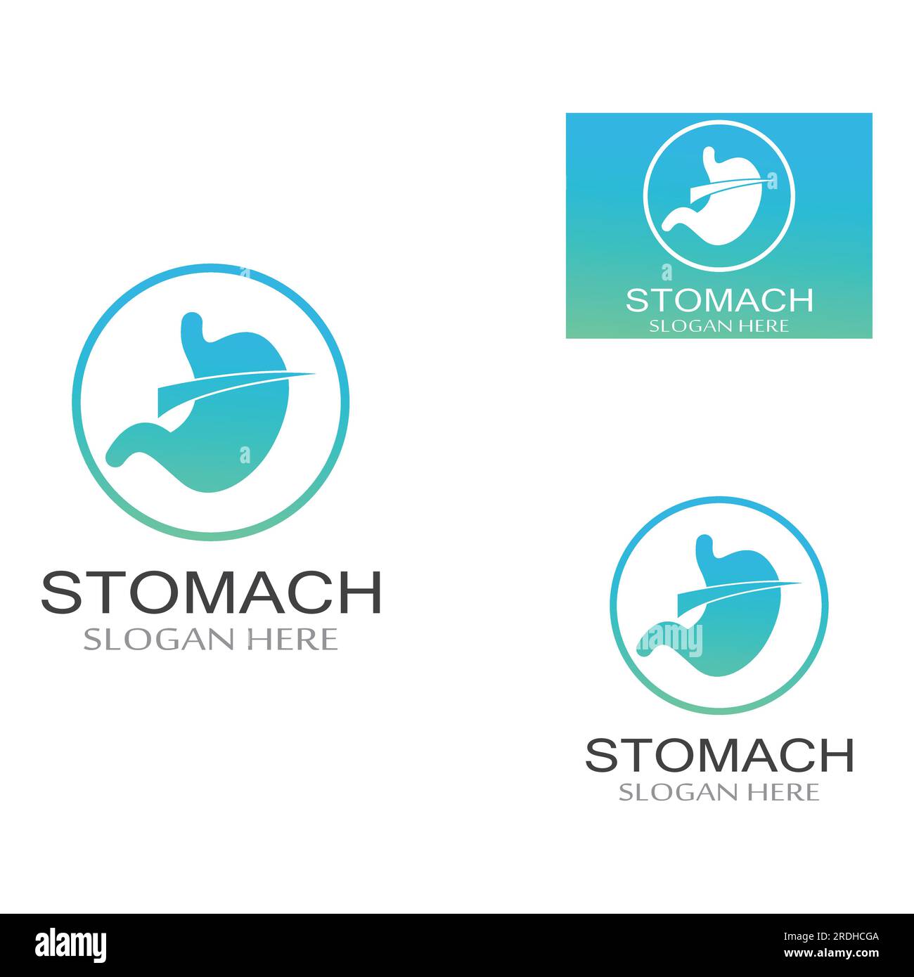 stomach health and stomach care logo design Stock Vector Image & Art ...