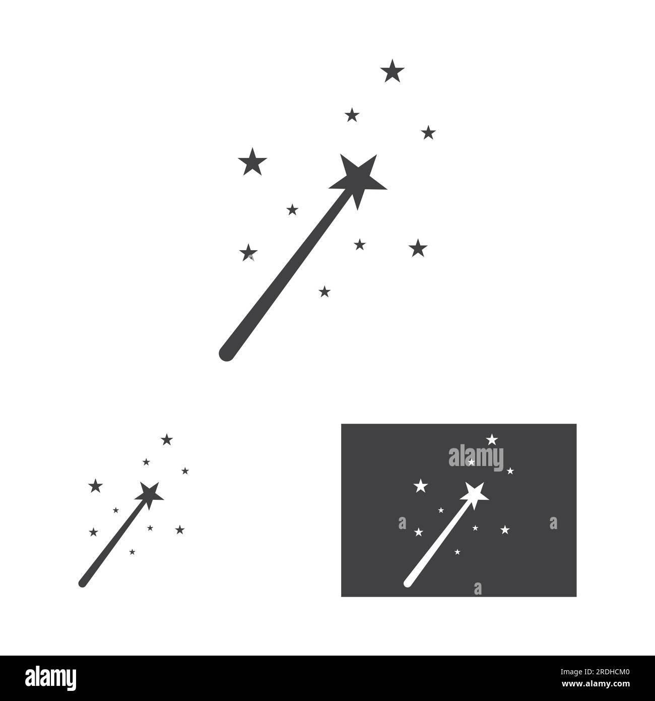 magic wand icon logo vector illustration Stock Vector Image & Art - Alamy