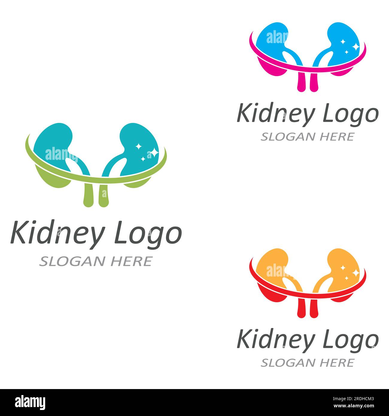 kidney health and kidney care logo using vector concept icon Stock ...