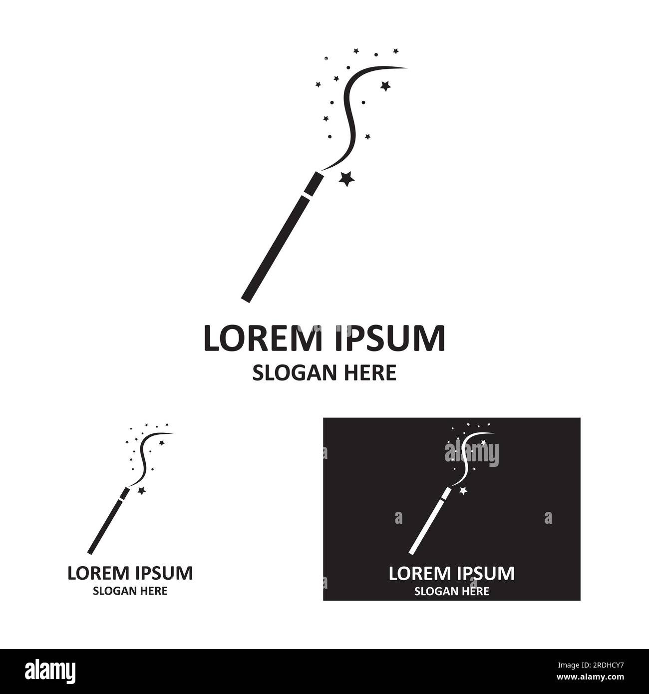 Magic outline vector icon Black and White Stock Photos & Images - Alamy