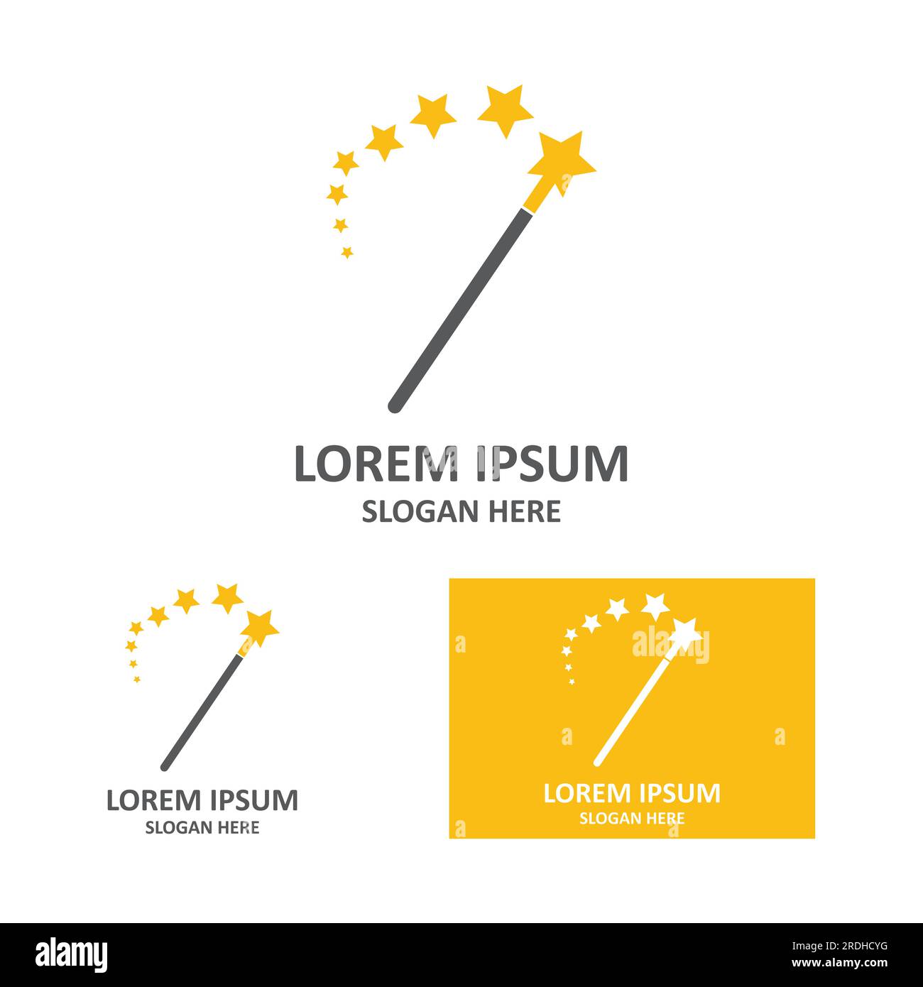 magic wand icon logo vector illustration Stock Vector Image & Art - Alamy