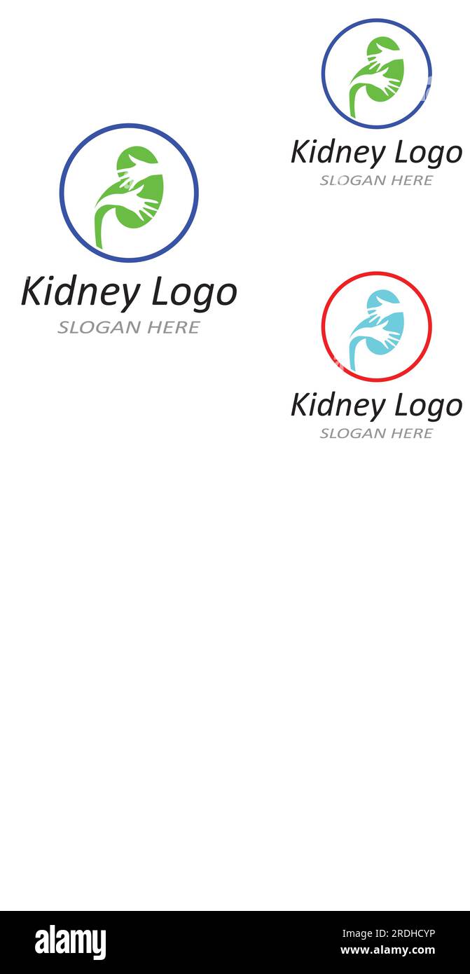 kidney health and kidney care logo using vector concept icon Stock ...