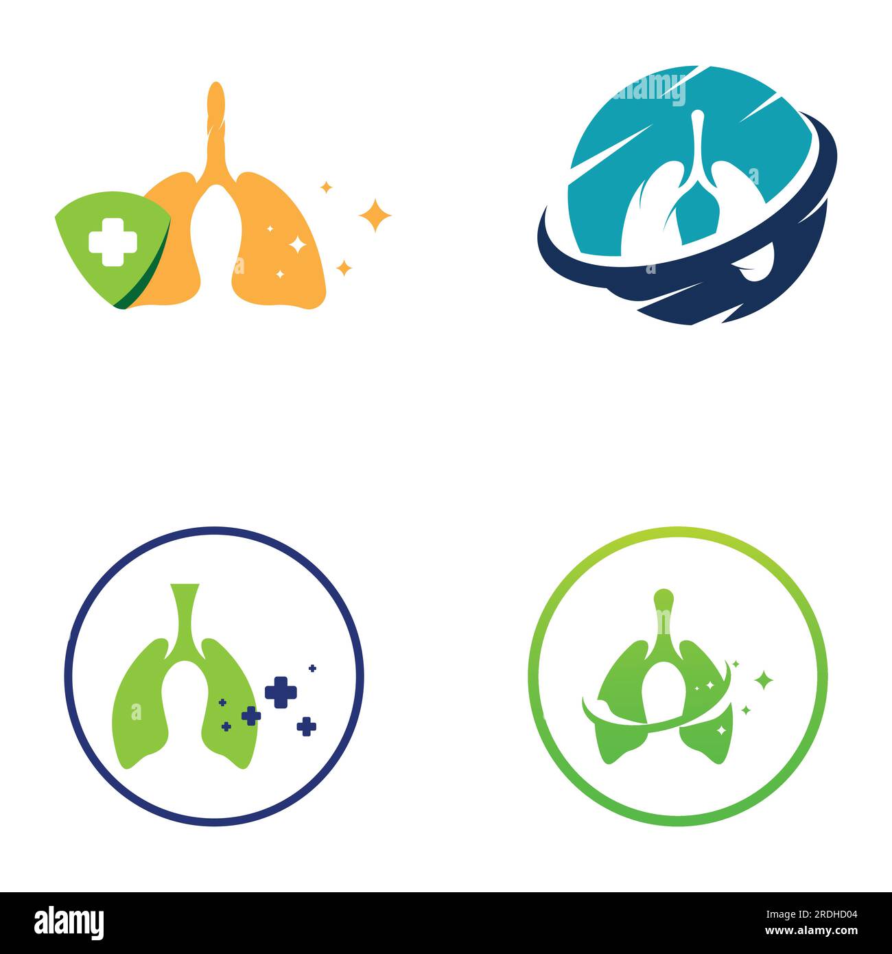 Lungs health and lungs care logo icon vector Stock Vector Image & Art ...