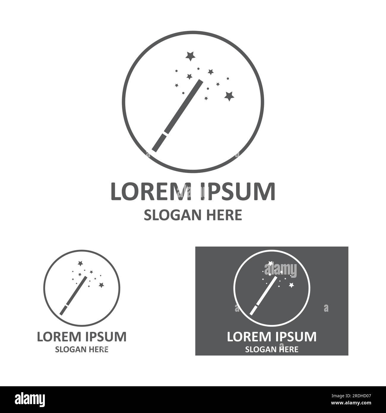 magic wand icon logo vector illustration Stock Vector Image & Art - Alamy