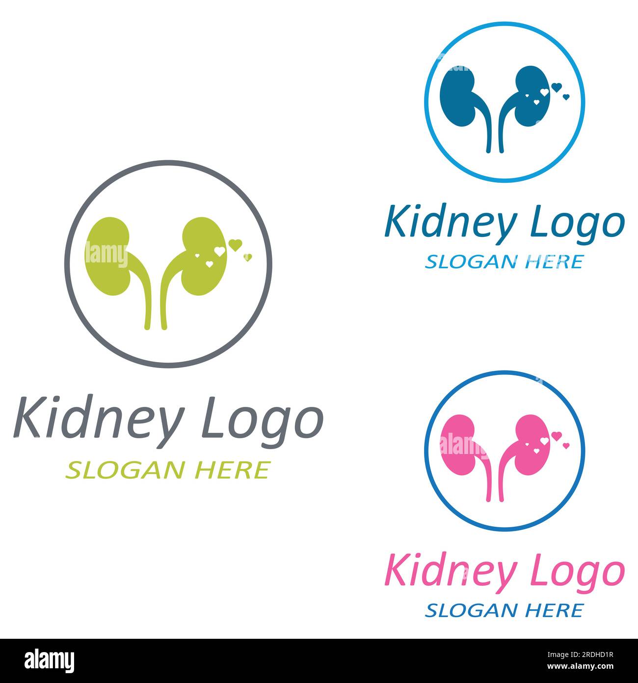 kidney health and kidney care logo using vector concept icon Stock ...