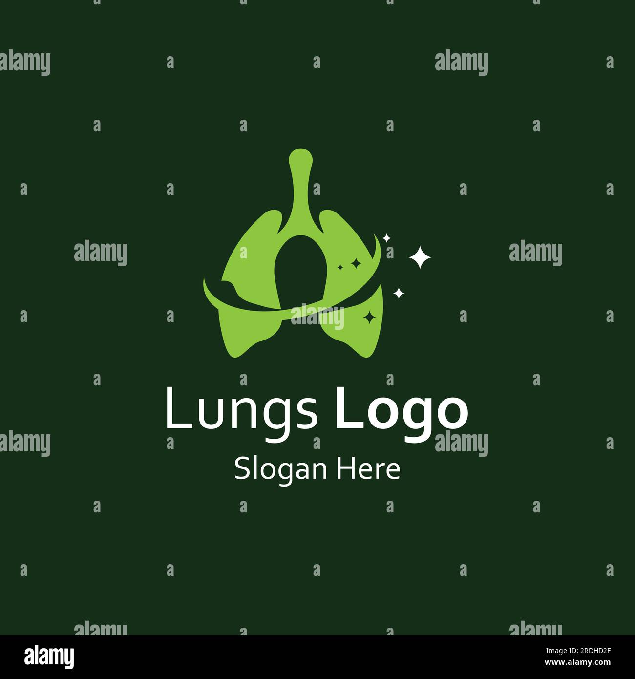 Lungs health and lungs care logo icon vector Stock Vector Image & Art ...