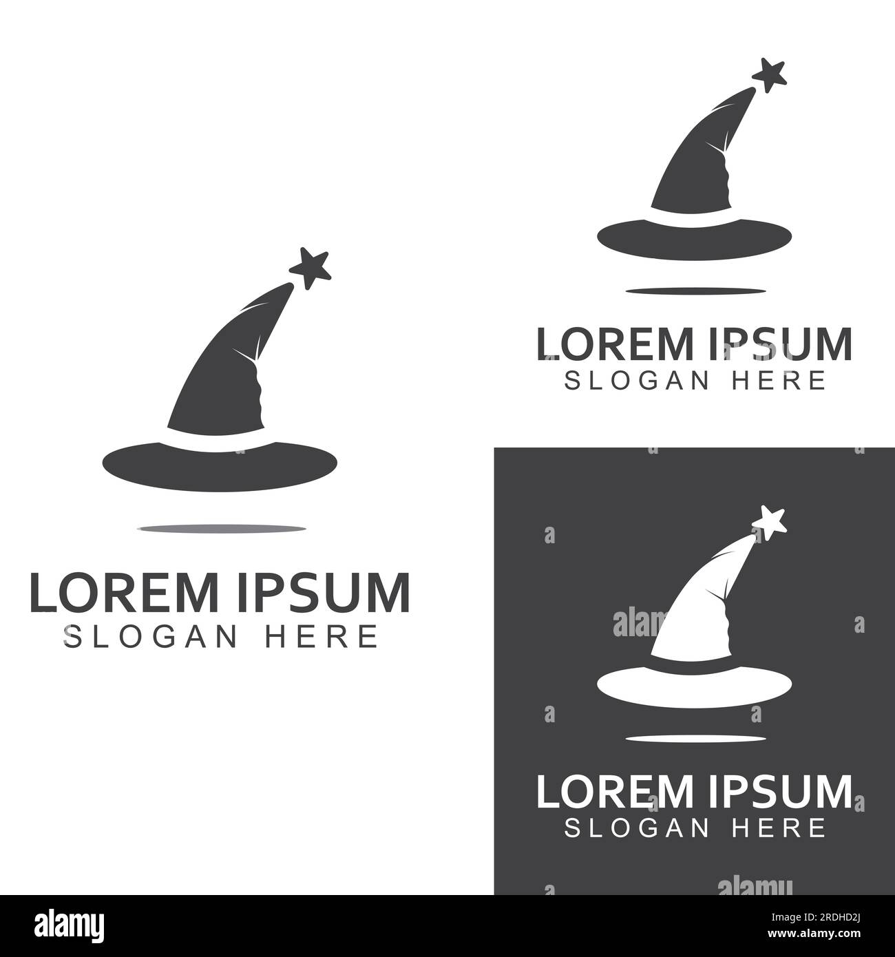 Wizard cap logo .By using vector design concept Stock Vector Image ...