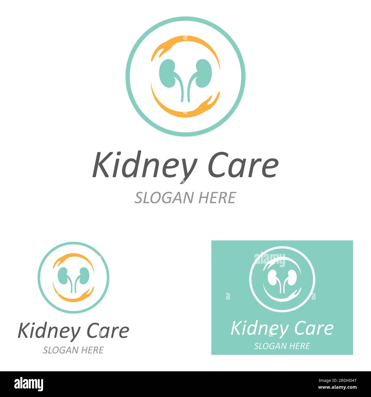 kidney health and kidney care logo using vector concept icon Stock ...