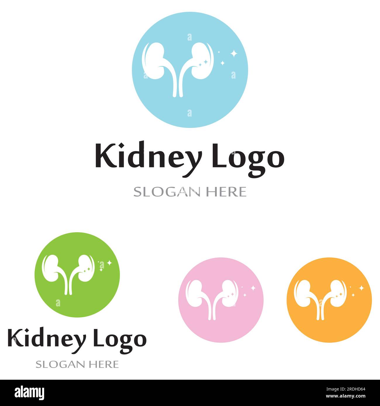 kidney health and kidney care logo using vector concept icon Stock ...