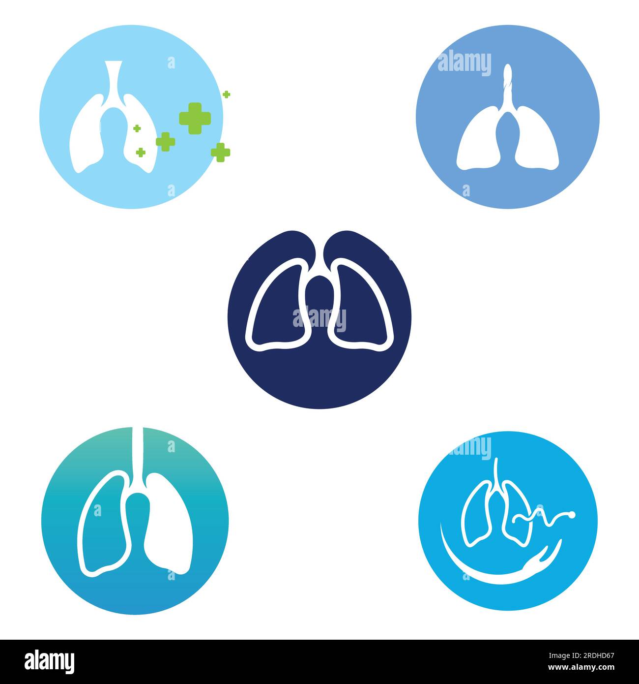 Lungs health and lungs care logo icon vector Stock Vector Image & Art ...
