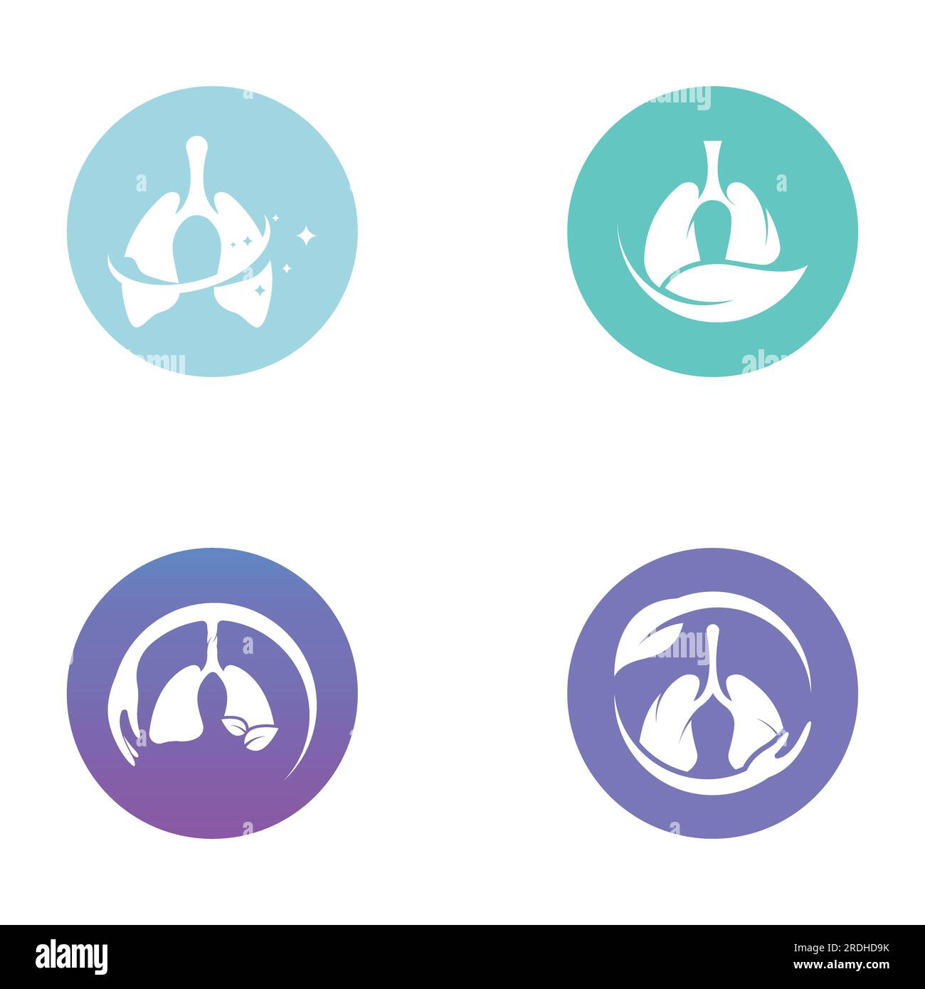 Lungs health and lungs care logo icon vector Stock Vector Image & Art ...