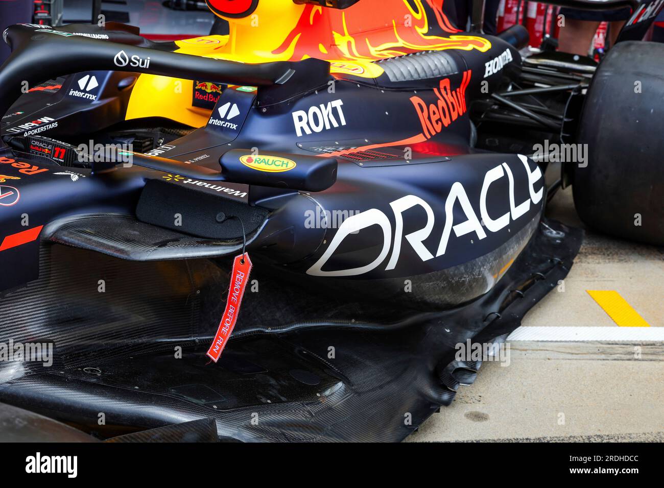 Budapest, Hungary. 21st July, 2023. New modification to the Red Bull ...