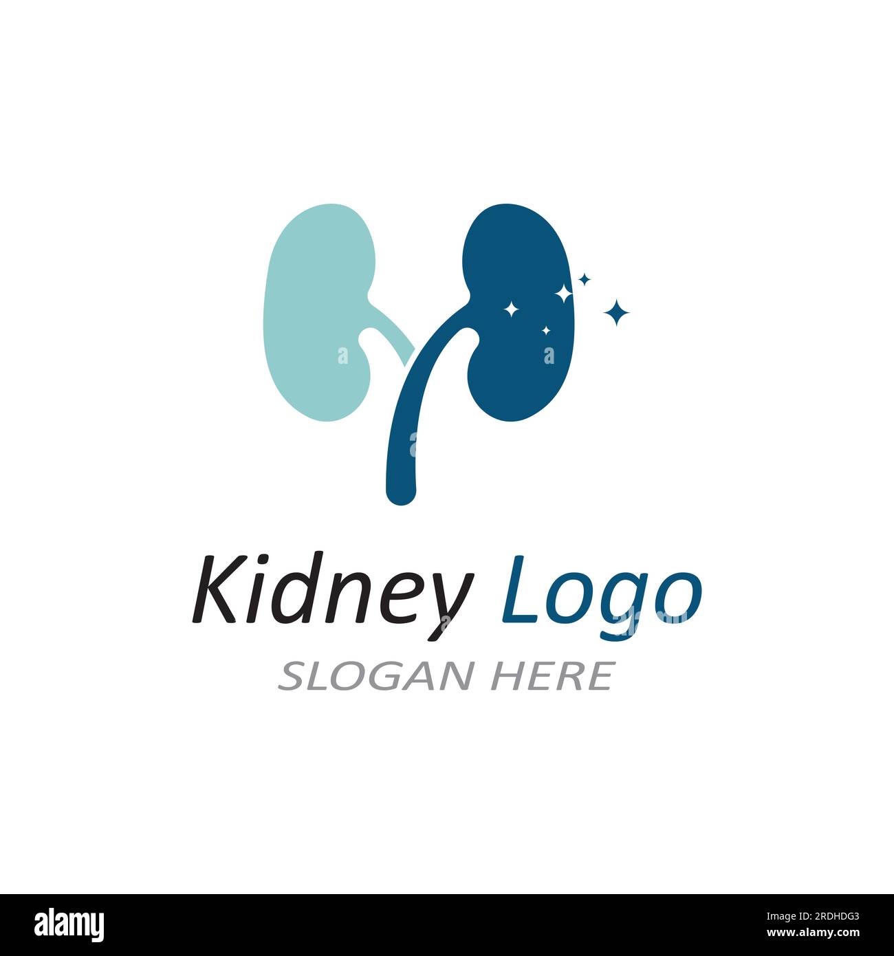 kidney health and kidney care logo using vector concept icon Stock ...