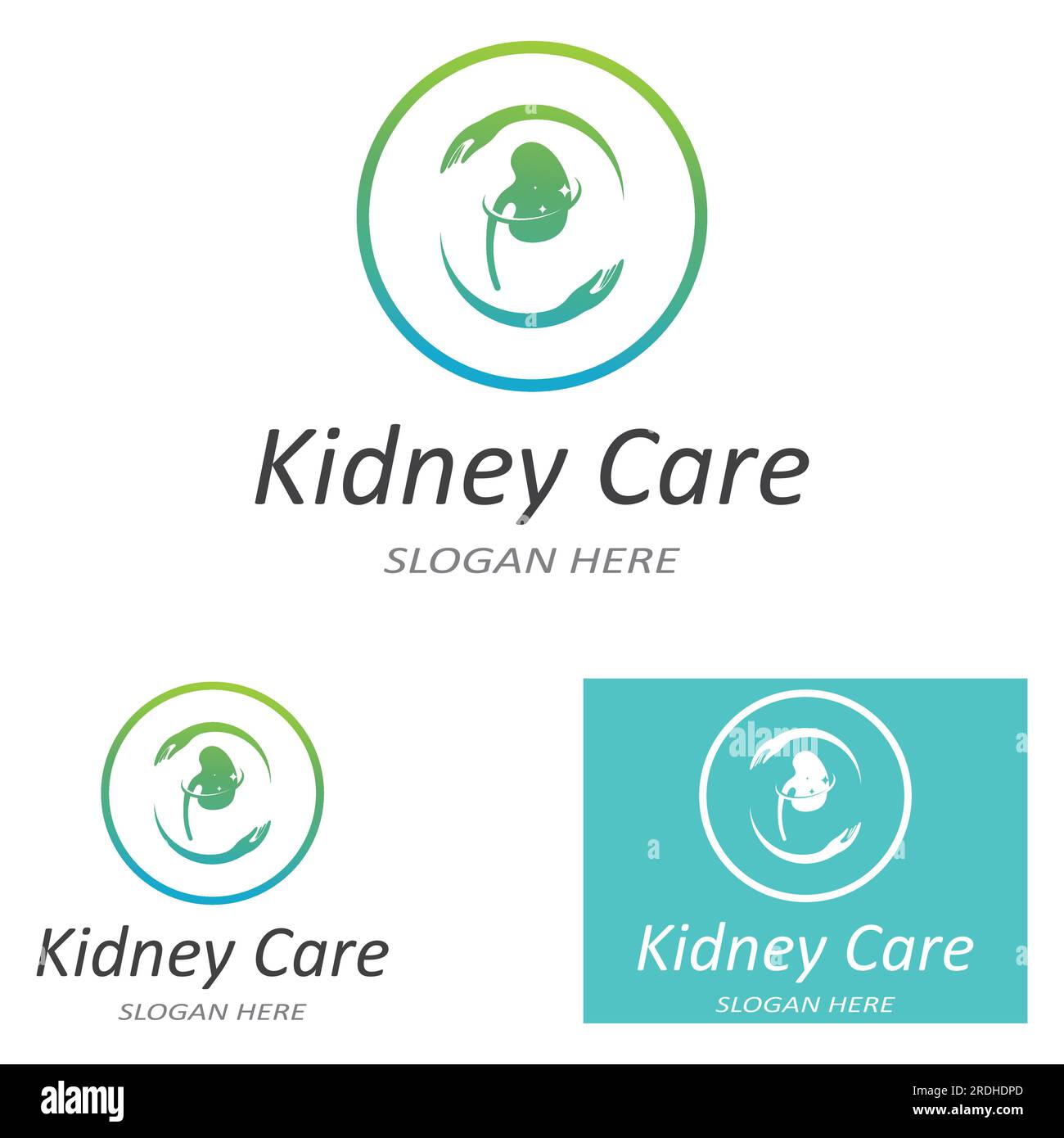kidney health and kidney care logo using vector concept icon Stock ...
