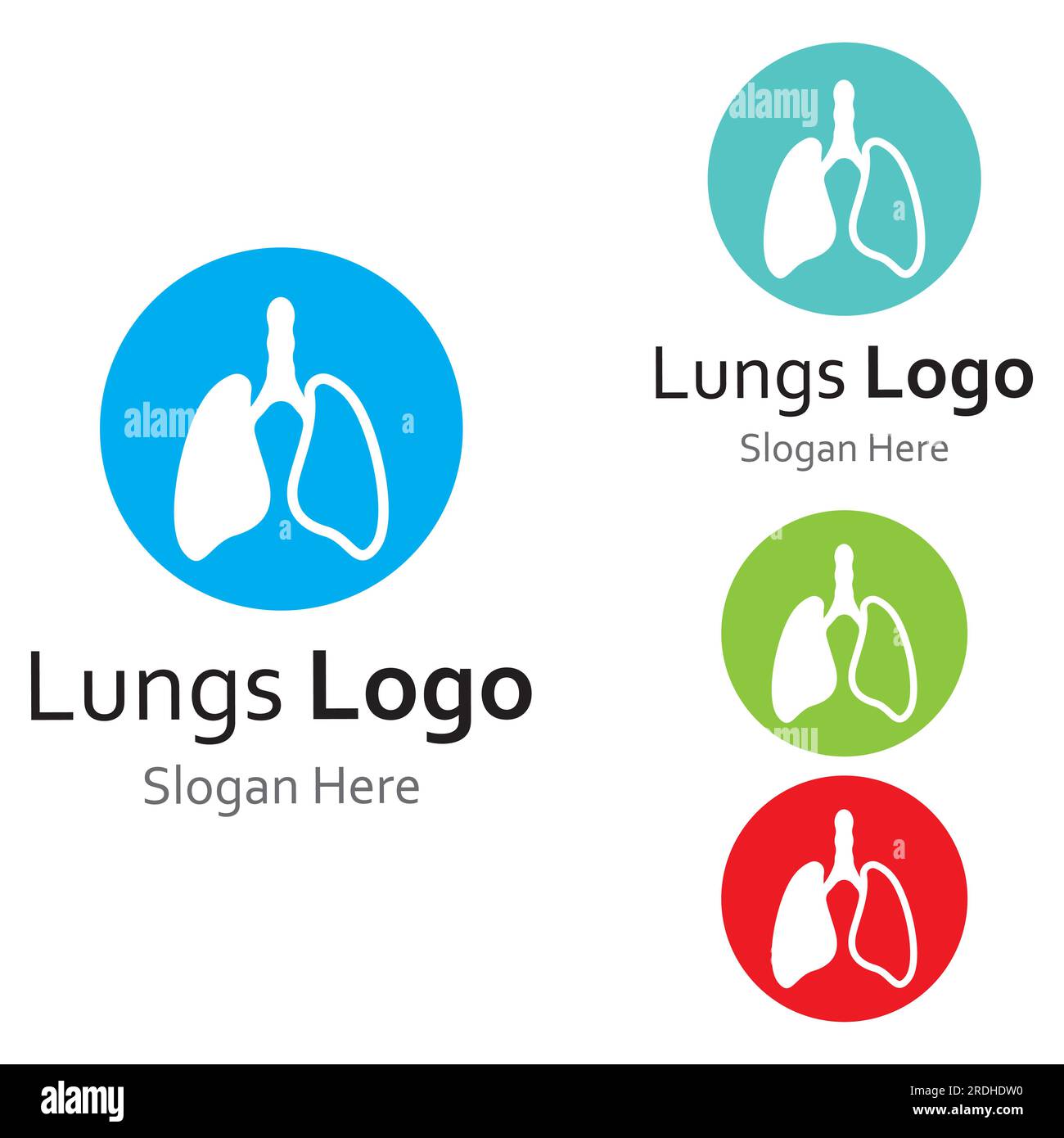 Lungs health and lungs care logo icon vector design template Stock ...