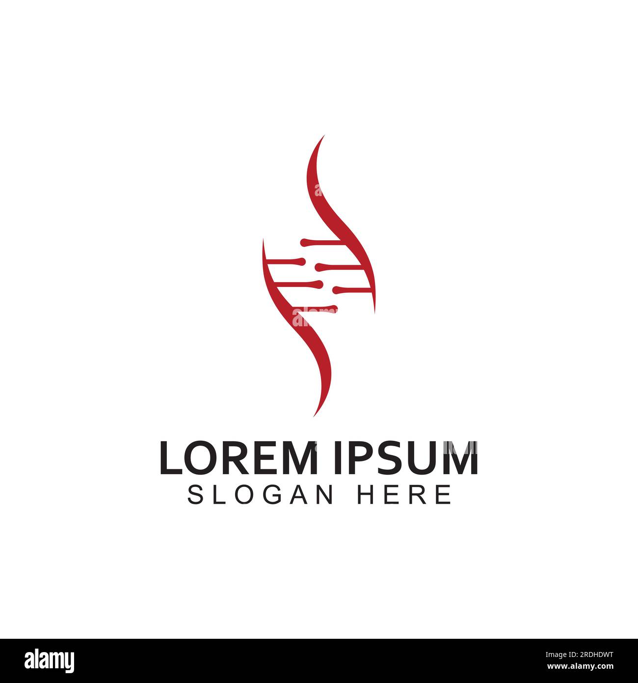 DNA vector logo. Modern medical logo, with vector design Stock Vector ...