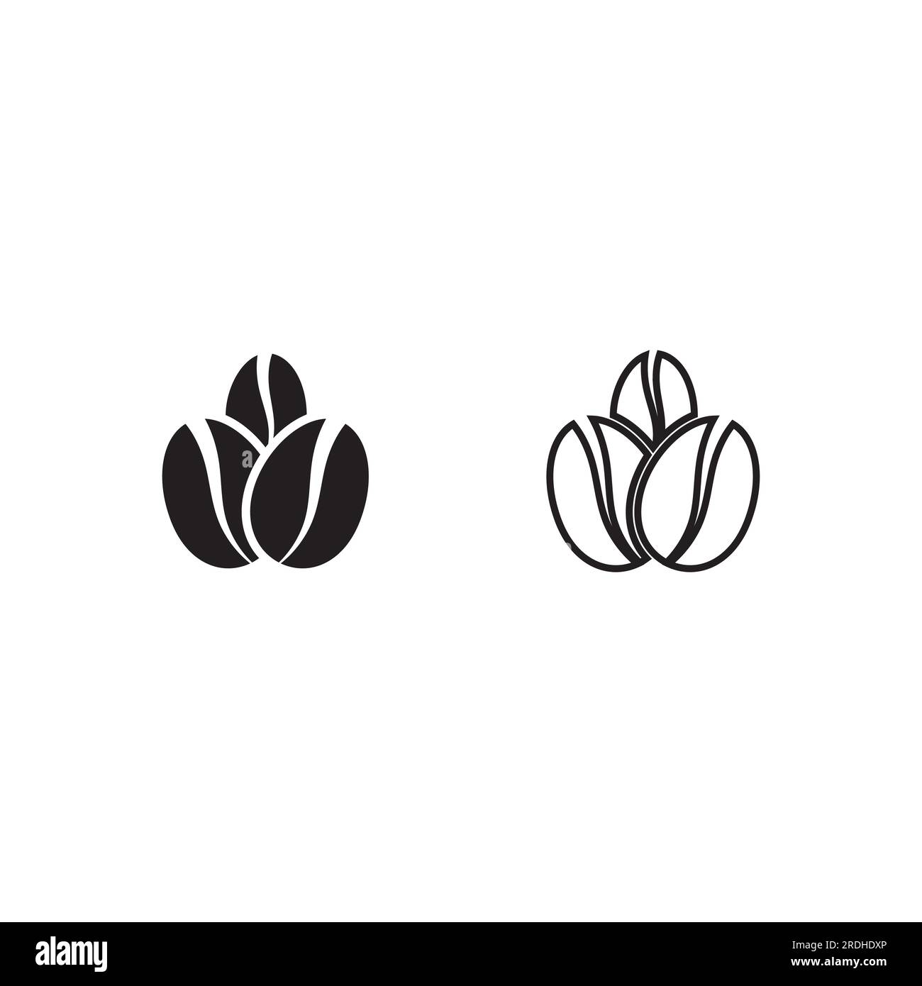 coffee bean icon vector illustration template Stock Vector Image & Art ...