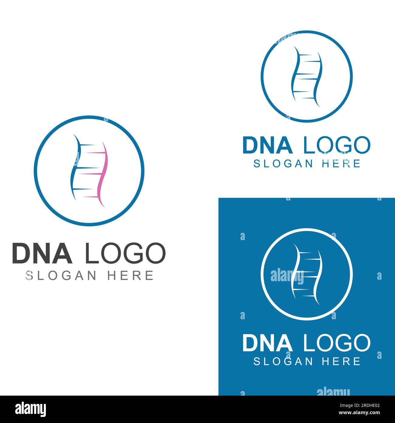 DNA vector logo. Modern medical logo, with vector design Stock Vector ...
