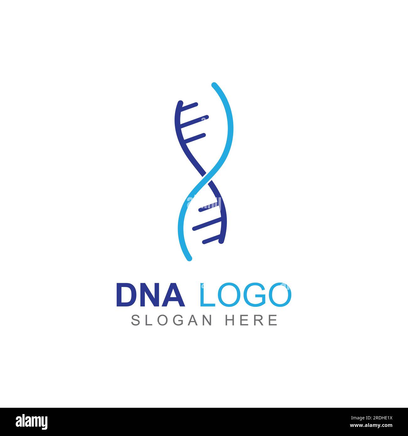 DNA vector logo. Modern medical logo, with vector design Stock Vector ...